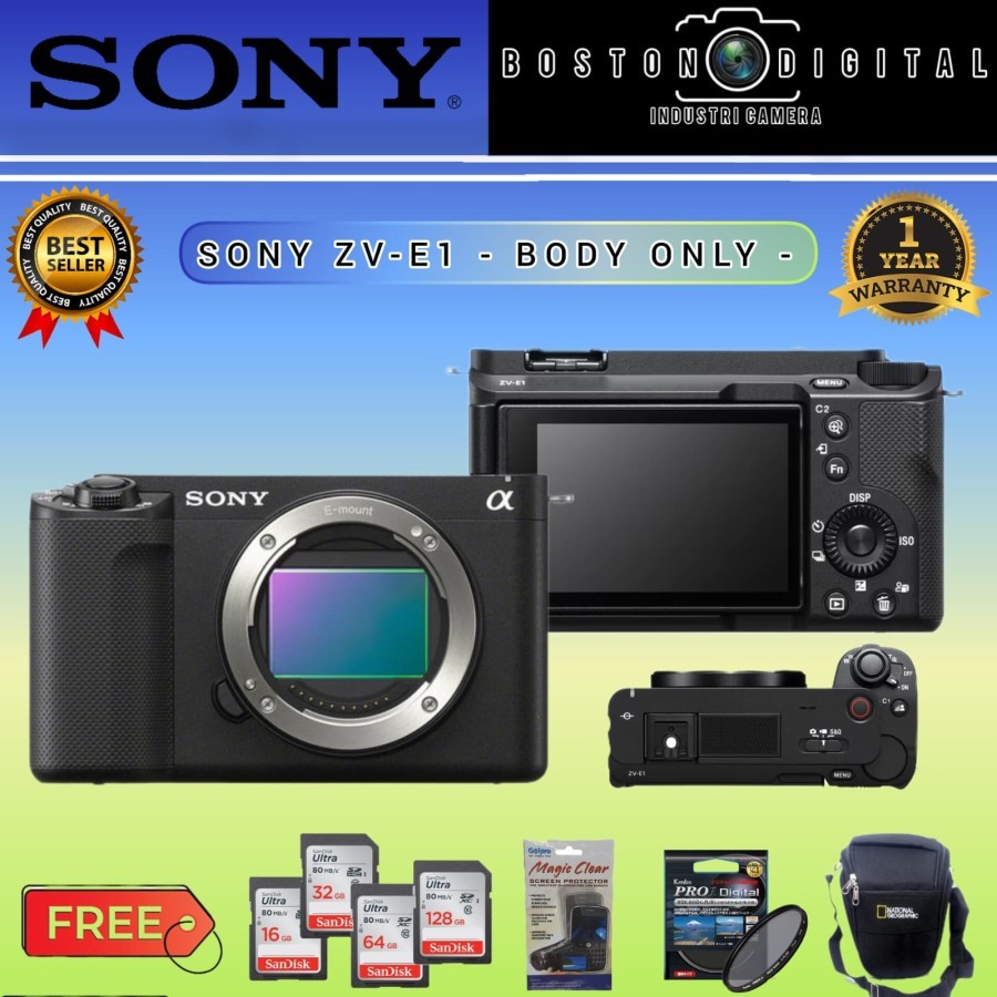 Jual SONY ZV E1 BODY ONLY MIRRORLESS / SONY ZV-E1 BODY ONLY / SONY ZV ...