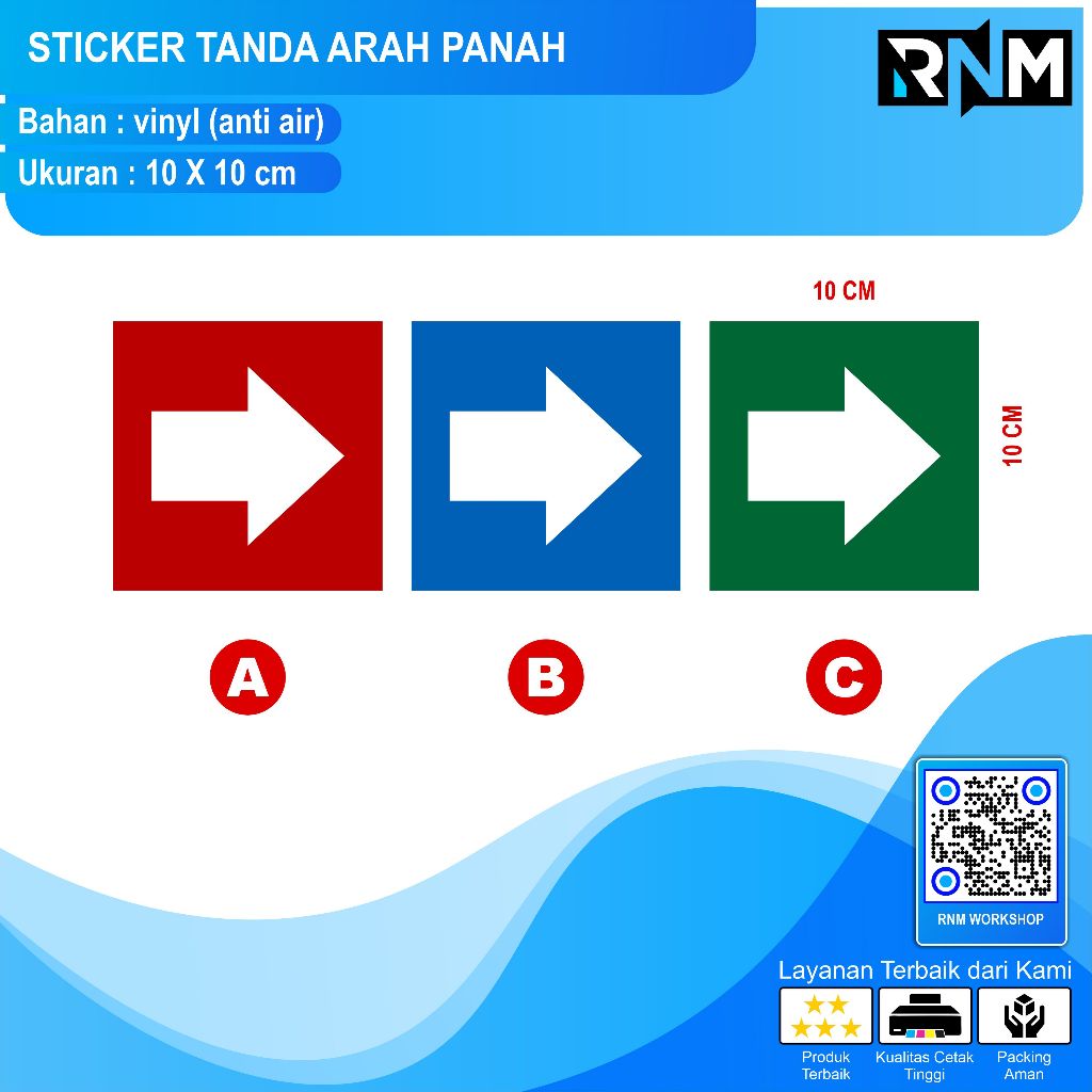 Jual STICKER TANDA ARAH PANAH 10 X 10 | Shopee Indonesia