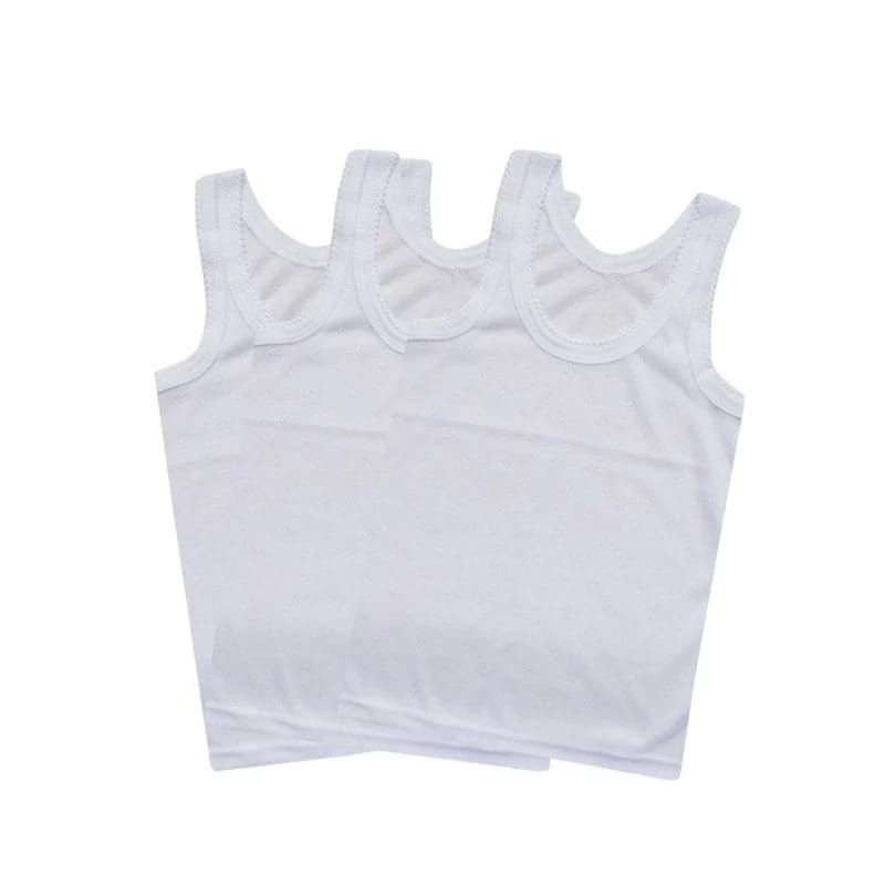 Jual 12 PCS Singlet Putih L Usia 1-2 Tahun Putih Polos | Shopee Indonesia