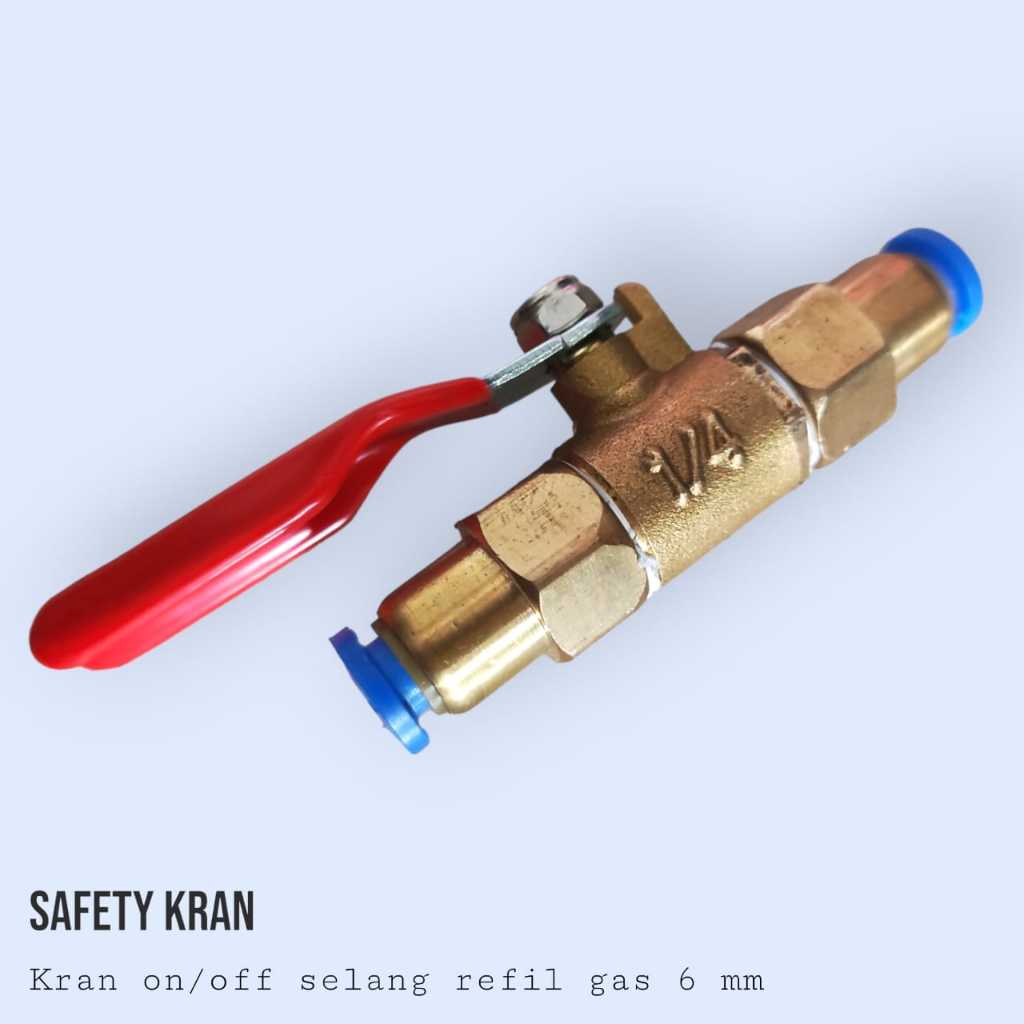 Jual kran buka tutup untuk selang refil isi ulang gas kaleng portabel 6 ...