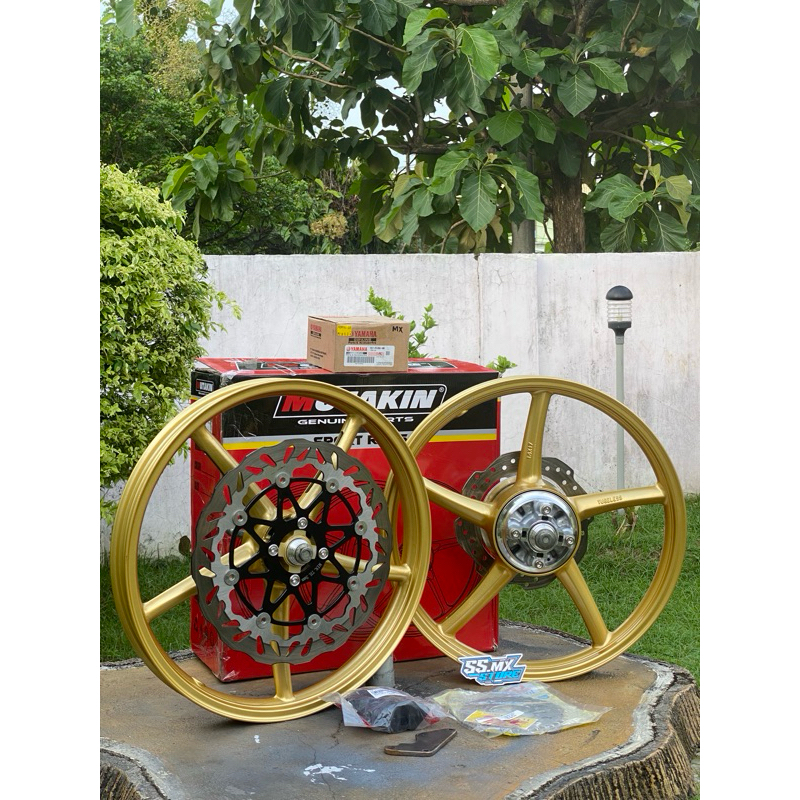 Jual Whellset velg mutakin 552 copy RCB pnp CRF 150L | Shopee Indonesia