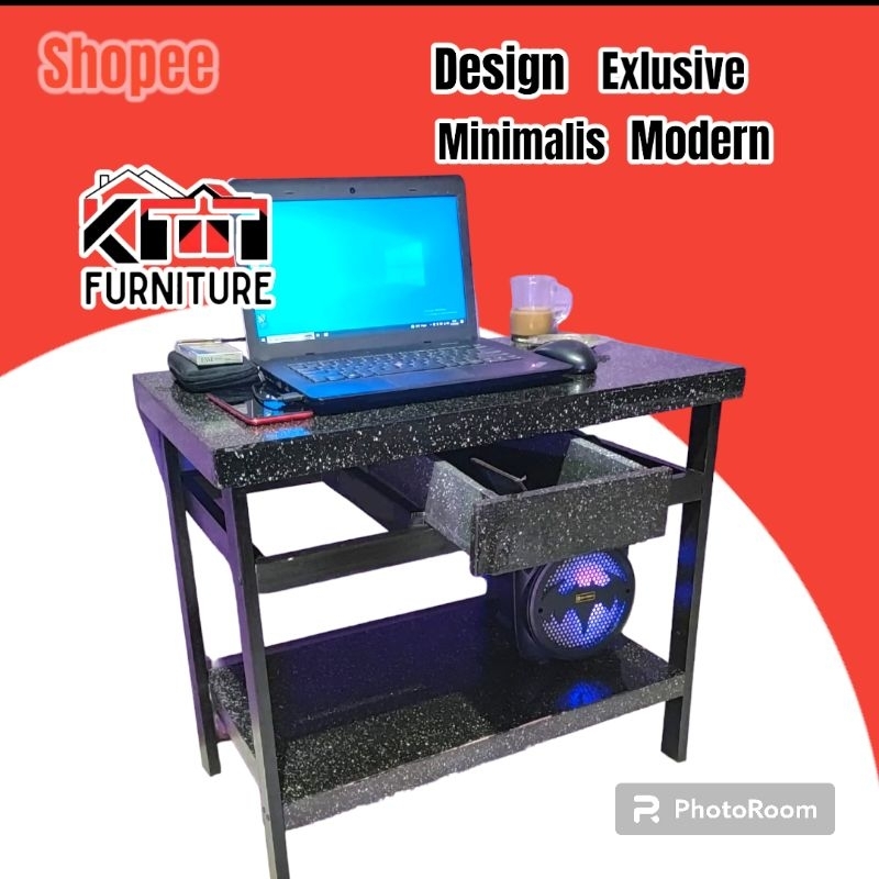 Jual Meja Laptop Model Laci Kokoh Meja Belajar Meja Pc Meja Kerja Model ...