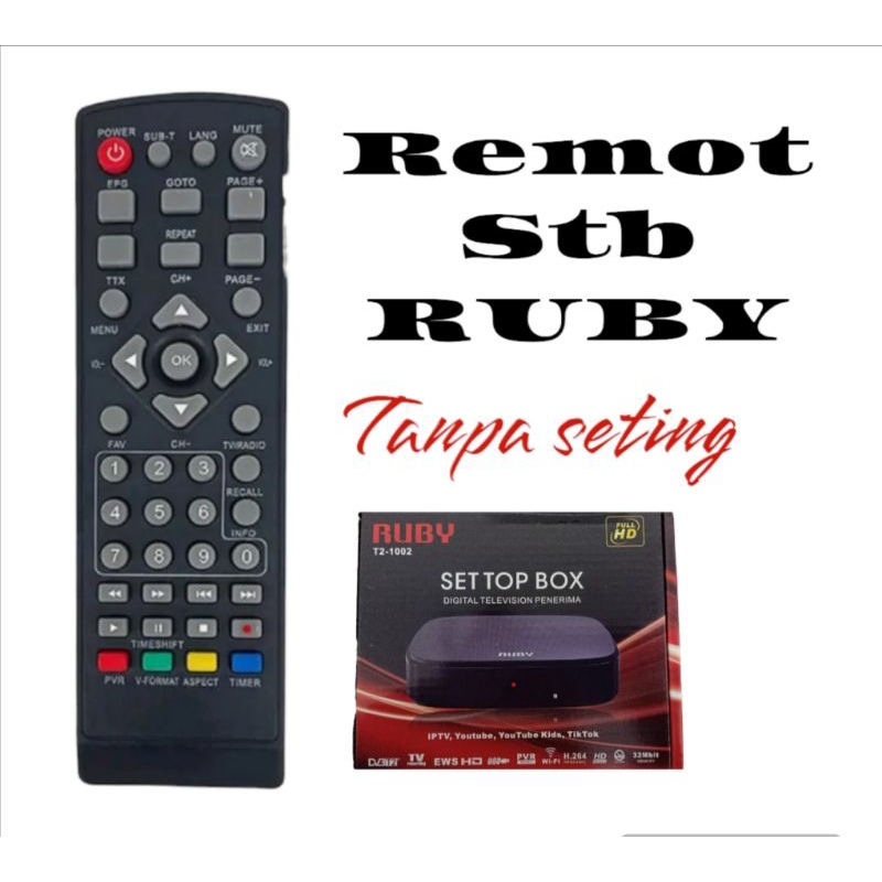 Jual Remot stb Ruby/Remot set top box Ruby | Shopee Indonesia