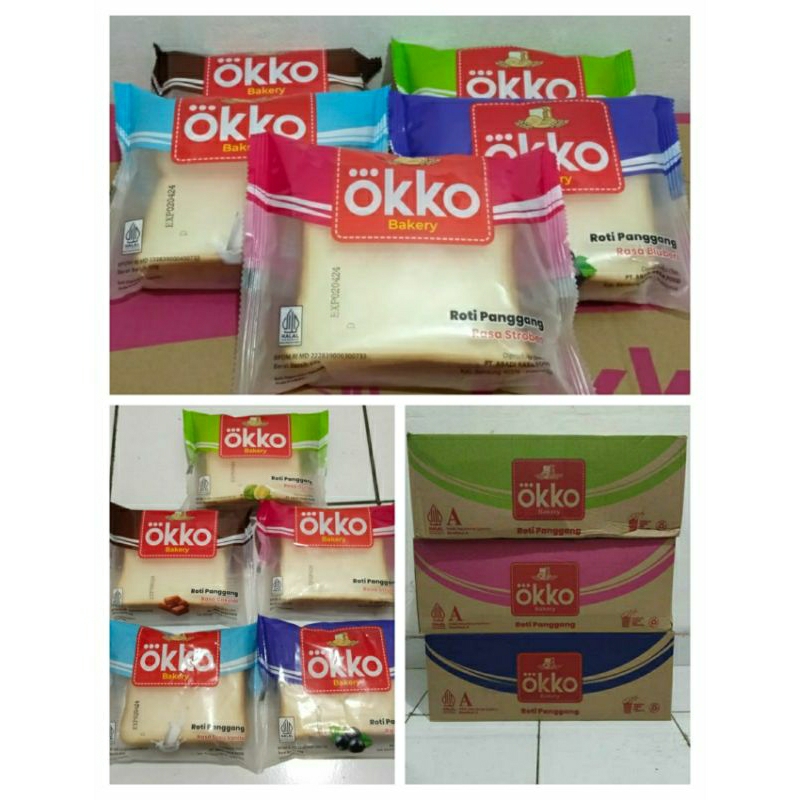 Jual Roti OKKO Panggang 1 Dus isi 60 pcs | Shopee Indonesia
