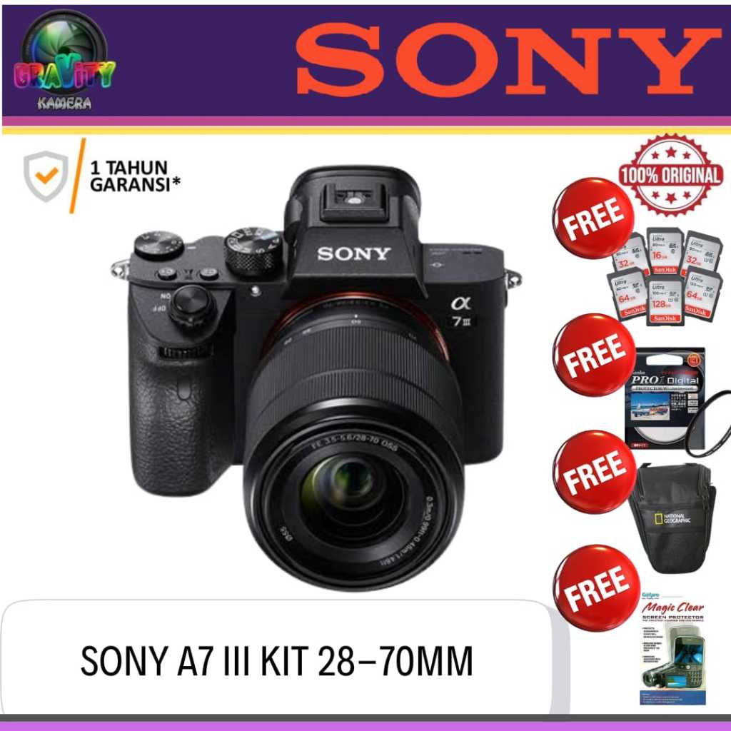 Jual SONY ALPHA A7 III KIT FE 28-70MM / SONY A7 MARK III KIT FE 28-70MM ...