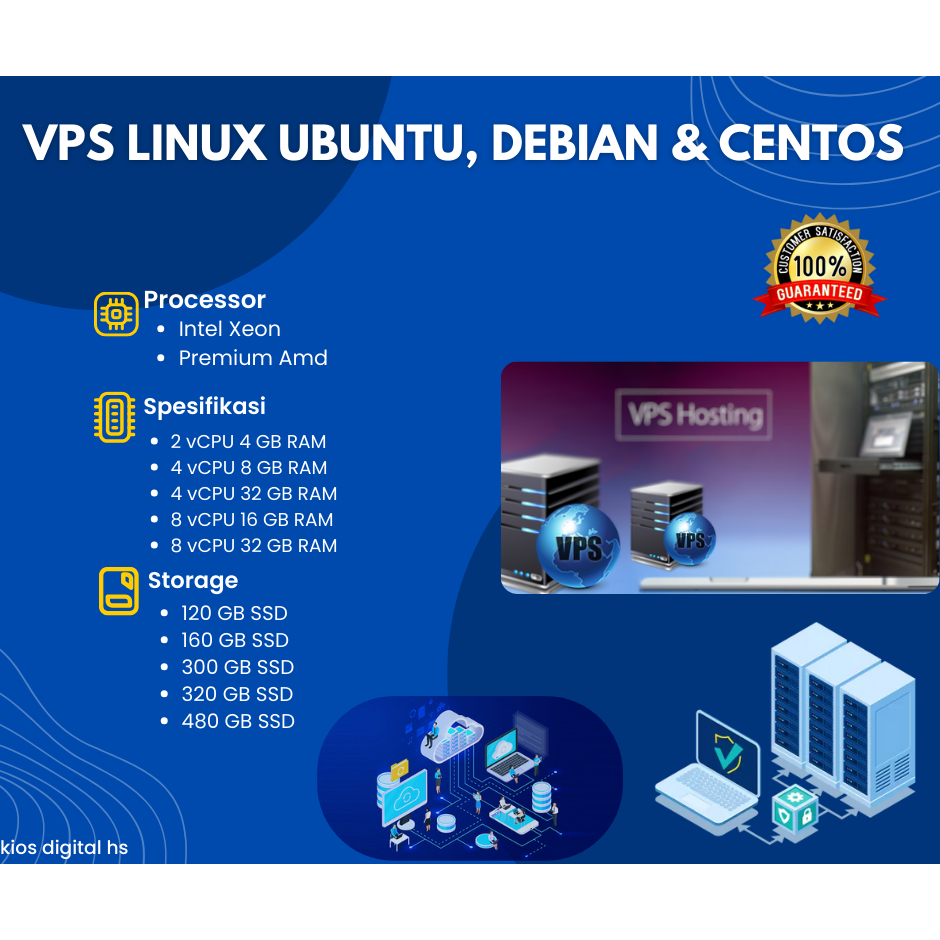 Jual VPS Linux Ubuntu, Debian, Centos Masa Aktif 30 Hari Full Garansi 30 Hari | Shopee Indonesia