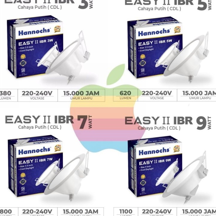 Jual Gaya Tanpa Mahal Lampu Hannochs Easy II 3w 5w 7w 9w Led Hannochs Downlight Hannochs IBR ...