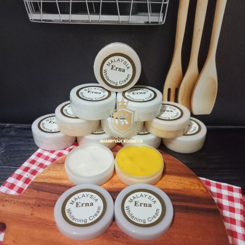 Jual ( Lusinan ) Cream Erna Malaysia Whitening Original Day & Night ...