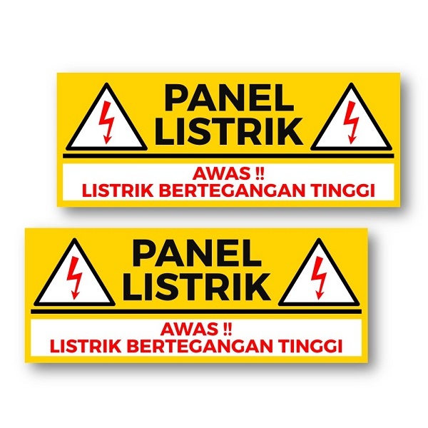 Jual Stiker Panel Listrik | Stiker Himbauan Listrik | Stiker Listrik ...