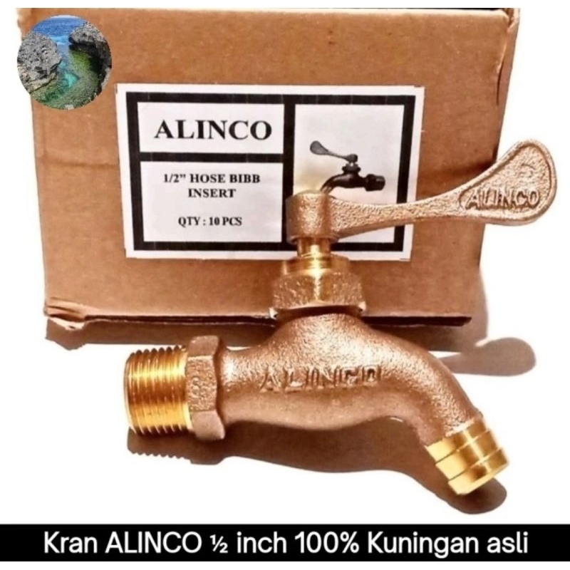Jual Kran Air Kuningan 1/2 inch ALINCO Keran Kuningan Asli Original ...
