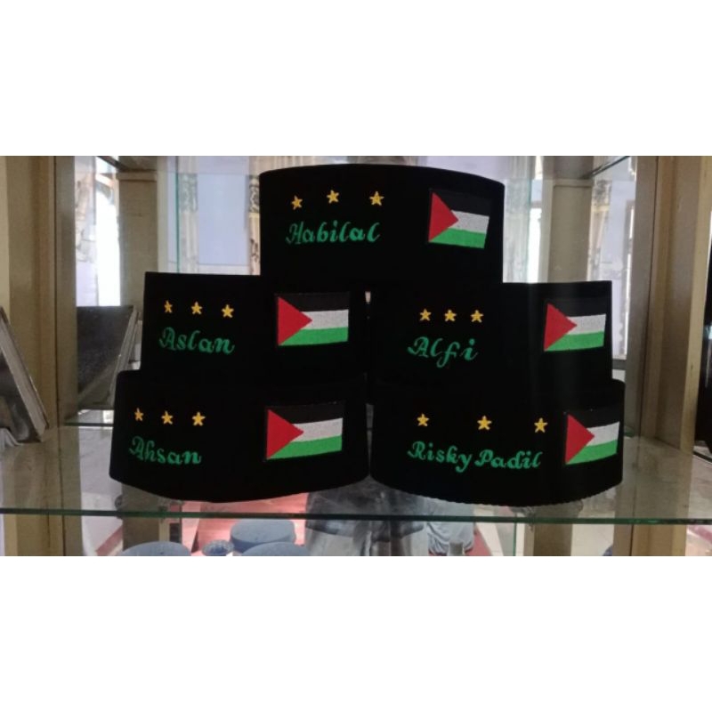 Jual PECI PALESTINA REQUEST NAMA/ SONGKOK PALESTINA/ KOPEAH PALESTINA ...