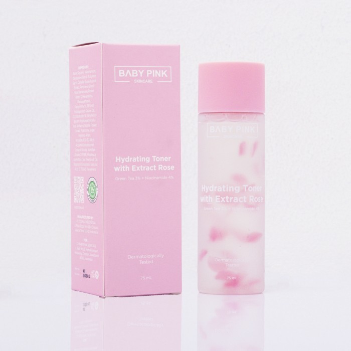 Jual Baby Pink Hydrating Toner With Extract Rose Babypink - Memperbaiki ...