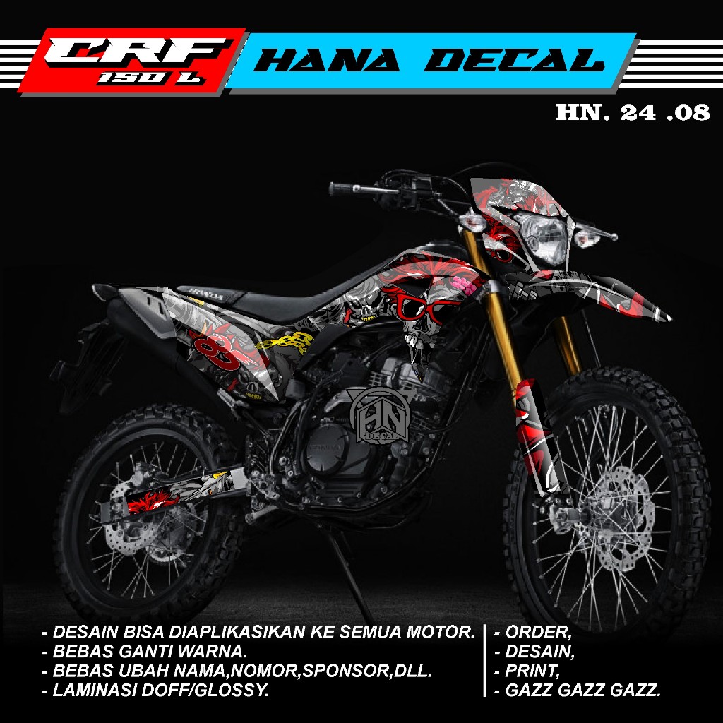 Jual Decal Sticker Motor CRF 150L Fullbody - Stiker DECAL CRF 150 L ...