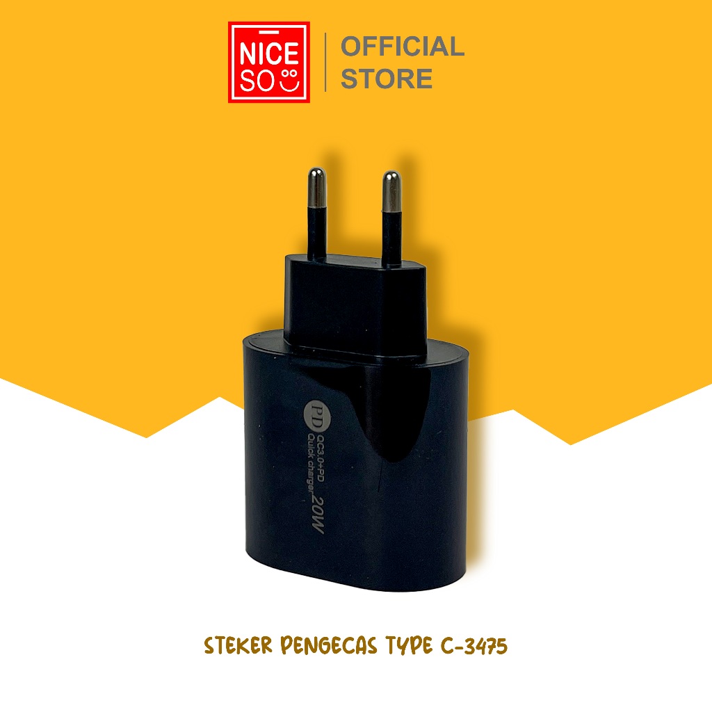 Jual NICESO Official Adapter Plug USB 15W+Type-C 20W 3475 | Shopee ...
