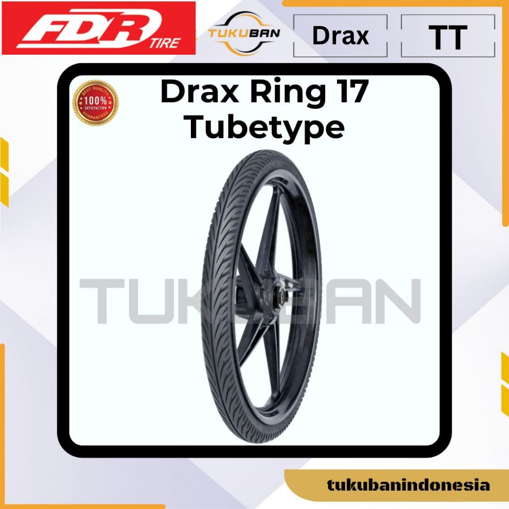 Jual Ban Motor FDR Drax 50/90 (TUBETYPE) Ring 17 for DRAG RACING (Drag ...