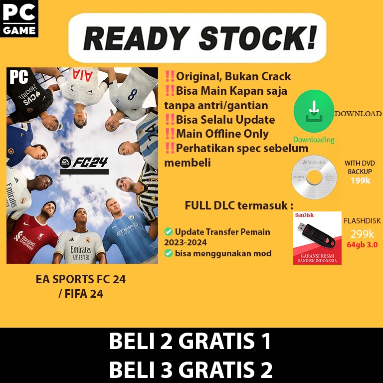 Jual EA sports FC 24 / FIFA 24 / FIFA 2024 PC Original | Shopee Indonesia