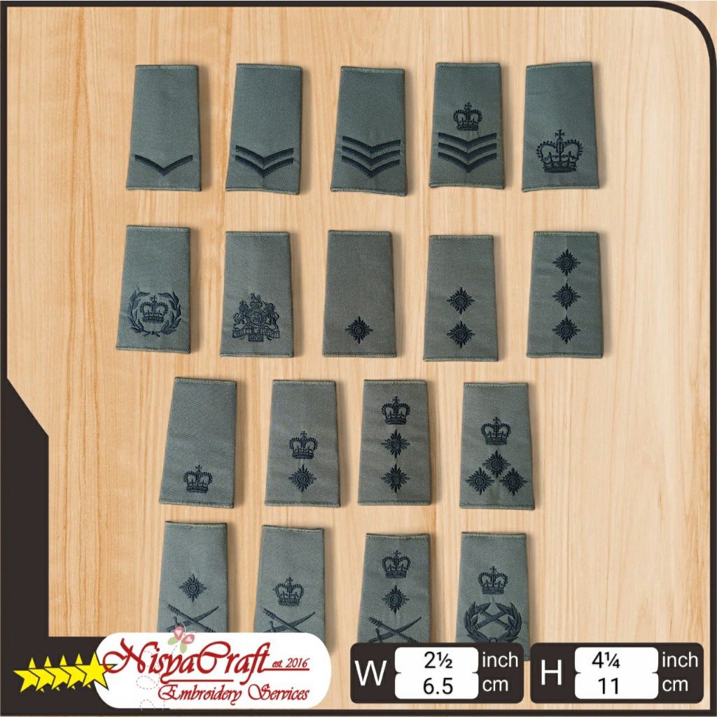 Jual NCEP011001-0512 Royal Marine / Army Officer Rank Olive Green ...