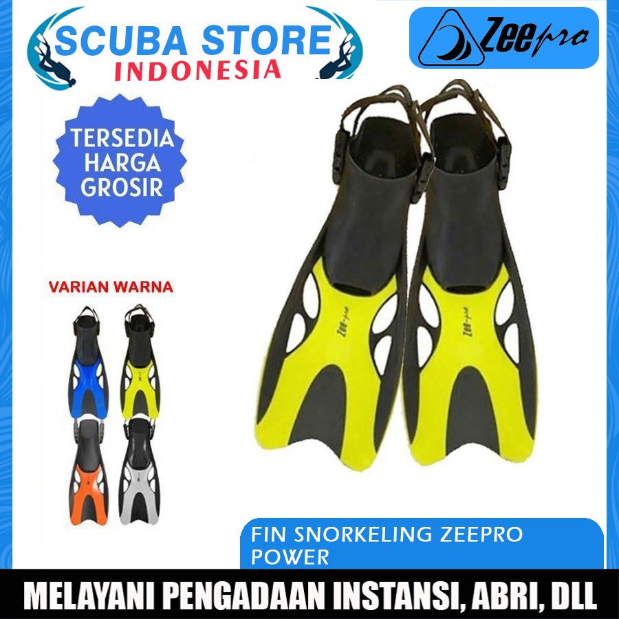 Jual Fin Open Heel OH Zeepro Power Fins Kaki Katak Sepatu Renang Selam ...