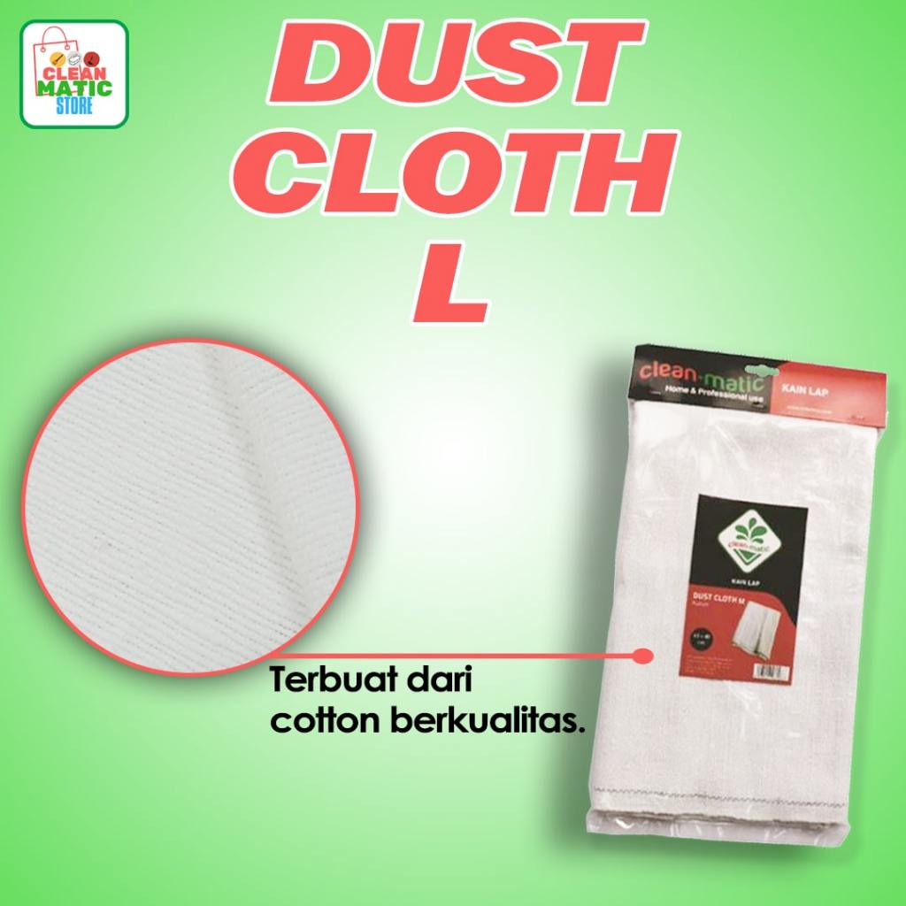Jual Clean Matic - Dust Cloth L ( Kain Lap Katun ) - Lap Katun Lembut ...
