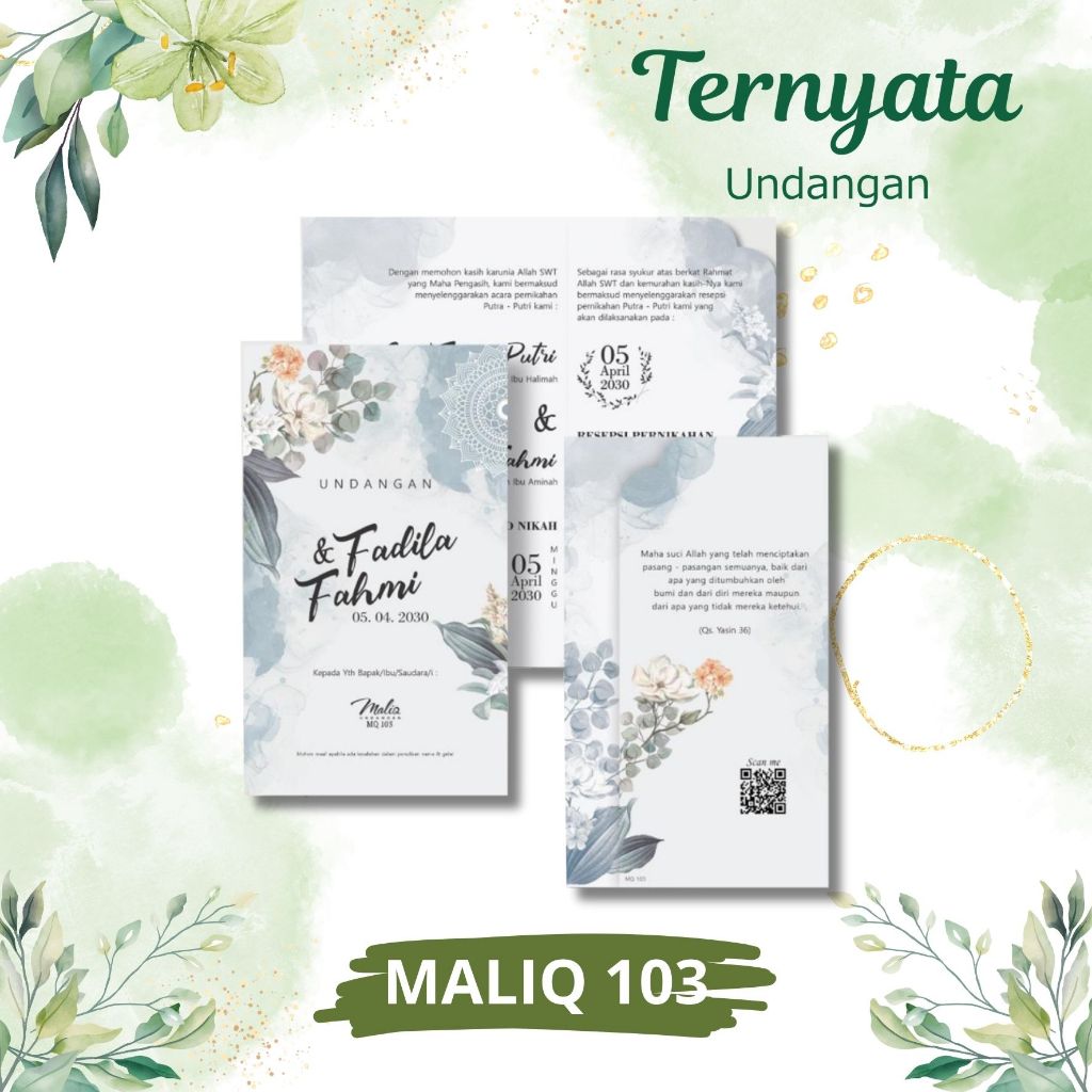 Jual Blangko undangan atau kertas undangan pernikahan bisa untuk khitan ...
