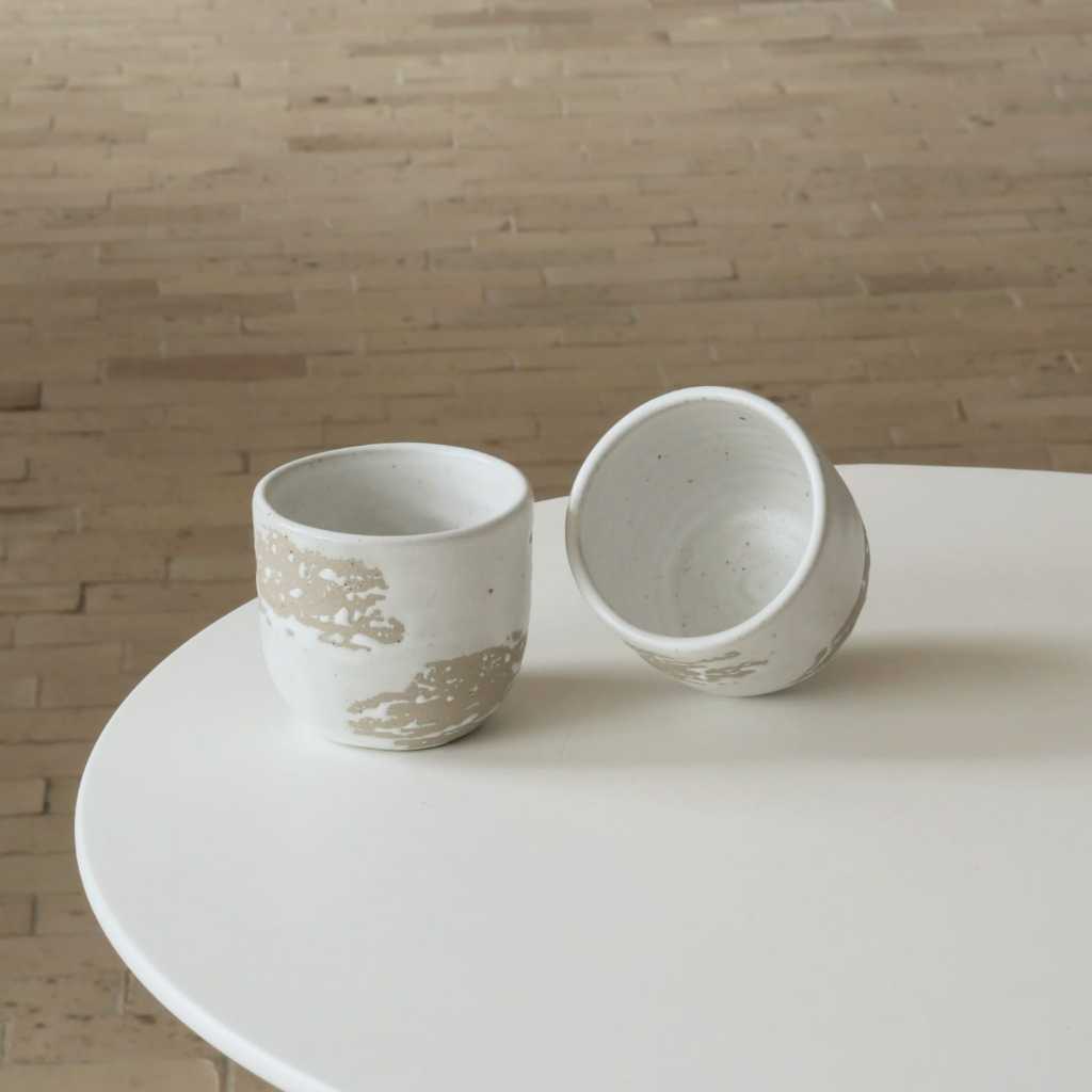 Jual Kaloka Pottery - Cup - Cup C111 Frost White Size L | Shopee Indonesia