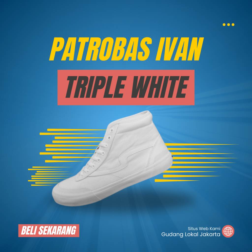 Jual Patrobas Ivan High Triple White Original Made in indonesia ...