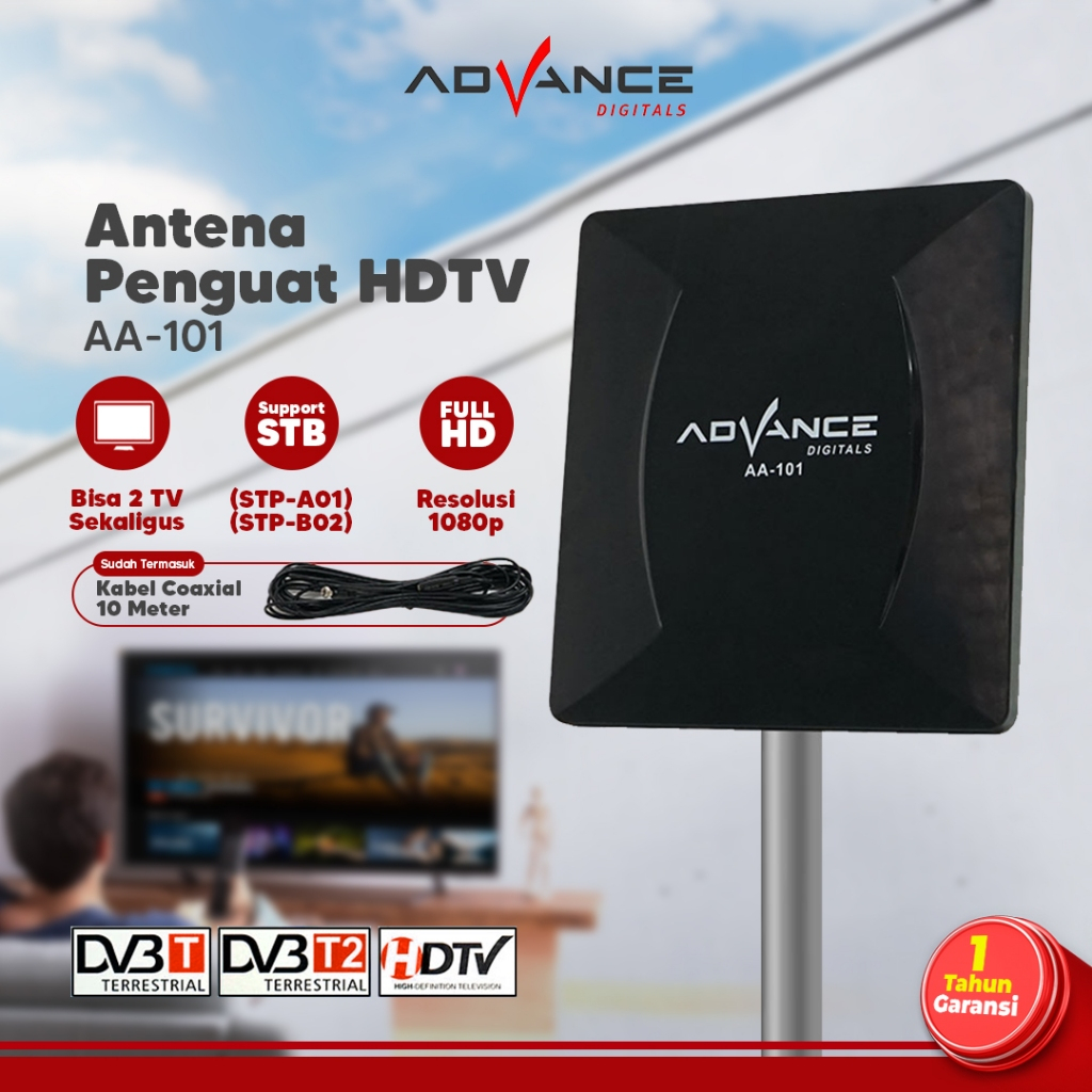 Jual ADVANCE ANTENA TV Digital Indoor outdoor AA-101 / Antena Dalam ...