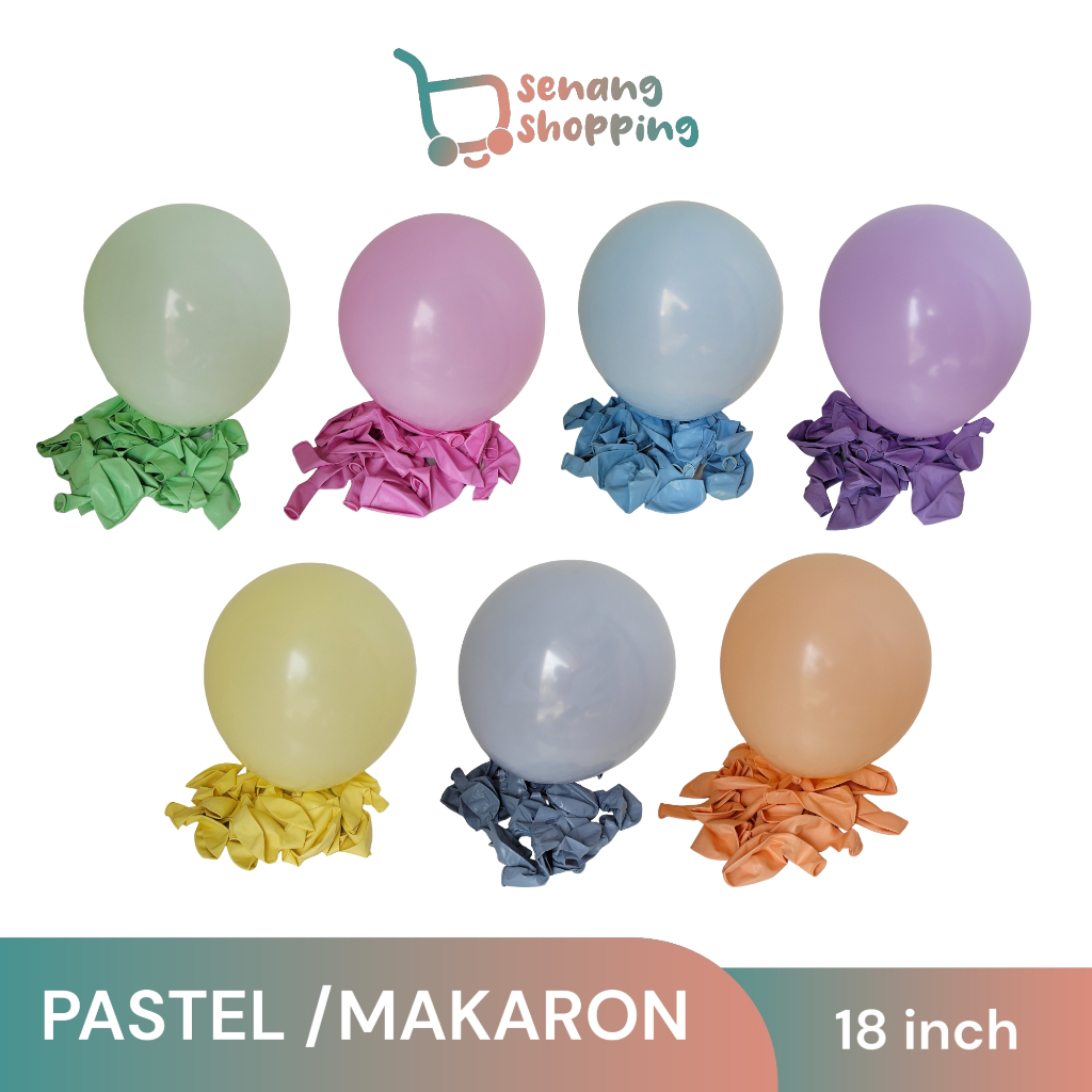 Jual BALON LATEX PASTEL / BALON MACARON 18INCH - DB046 | Shopee Indonesia