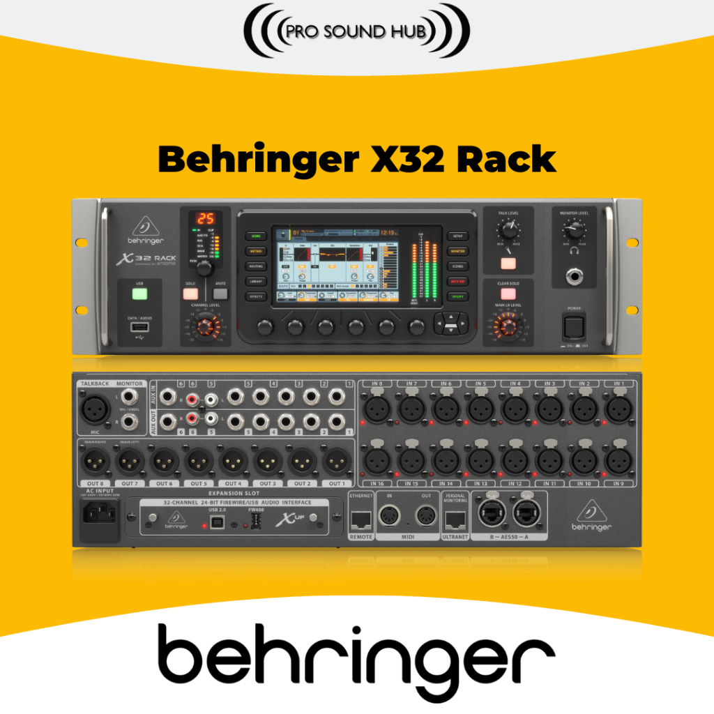 Jual Behringer X32 Rack Mixer Digital X-32 X 32 Rackmount 16 Channel 8 ...