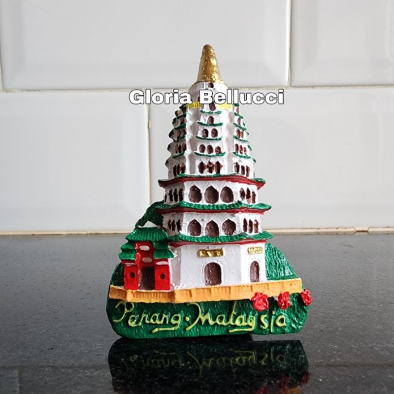 Jual tempelan fridge kulkas magnet penang souvenir oleh oleh negara ...