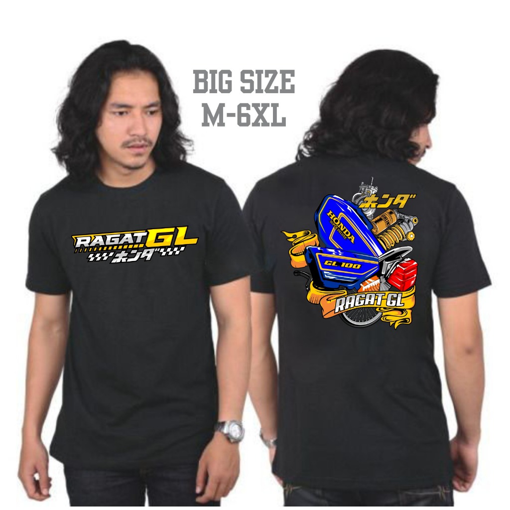Jual Baju Kaos Atasan BIG SIZE Ragat Honda Gank Herex Gl 100 Max Pro Distro Original Murah Kaos ...