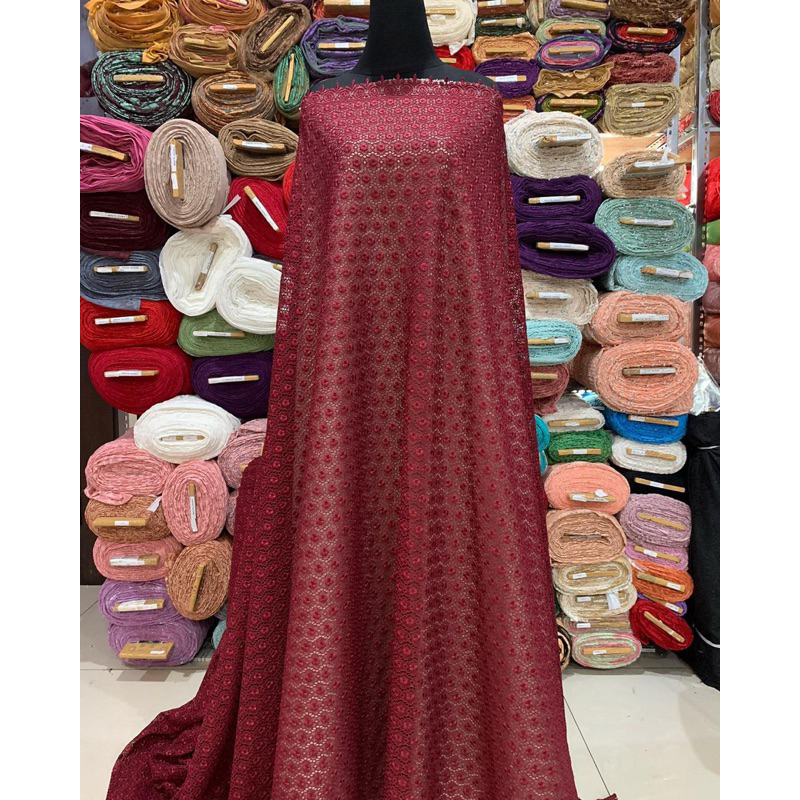 Jual Brokat Prada Bunga Kecil by Nafila Textile | Shopee Indonesia