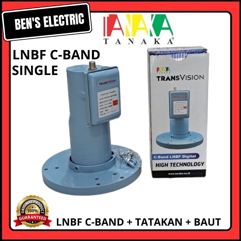Jual lnb f c band tanaka transvision single universal 17°K | Shopee Indonesia
