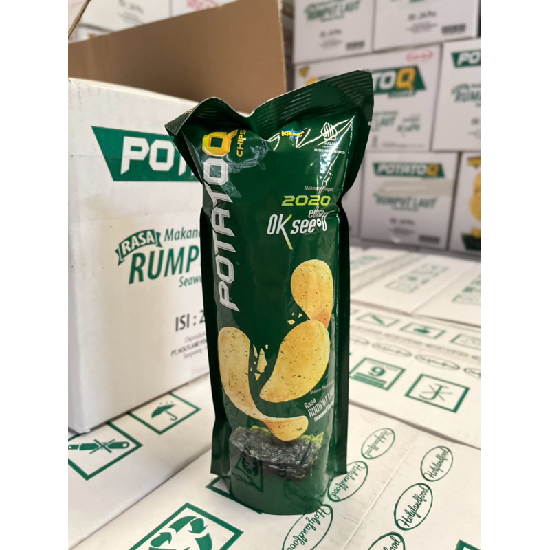 Jual KERIPIK KENTANG JAJANAN RINGAN CAMILAN POTATO Q CHIPS - Rumput laut & Sosis Mexico 50gr ...