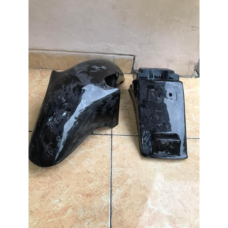 Jual Spakbor ninja depan belakang carbon forged | Shopee Indonesia