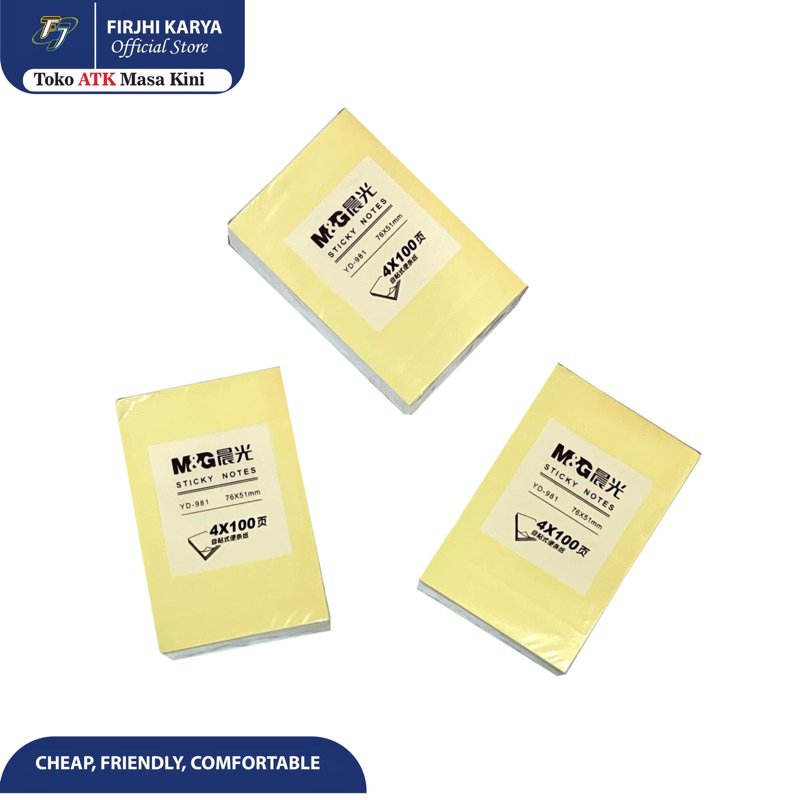 Jual Sticky Notes 3x2 400 sheets - M&G | Shopee Indonesia