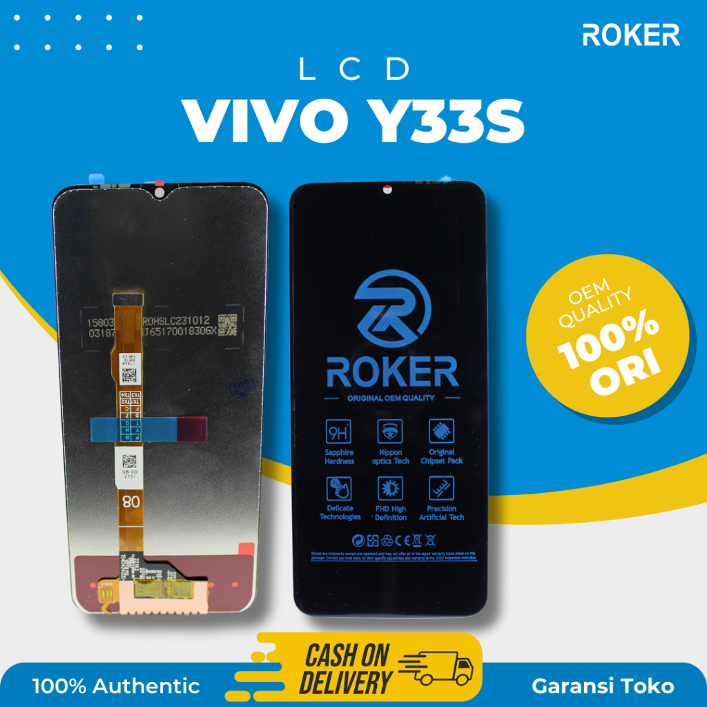 Jual LCD TOUCHSCREEN VIVO Y33T - Y33S V2120 LCD TS FULLSET ORIGINAL BY ...
