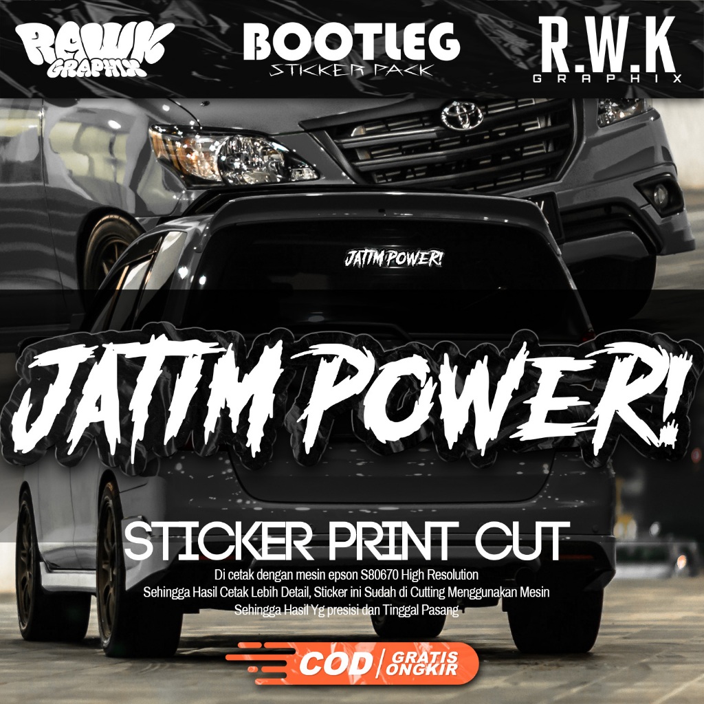 Jual Stiker JATIM POWER | Print Cutting Sticker | Shopee Indonesia