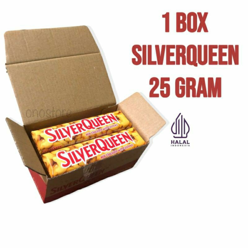 Jual 1 Box Silverqueen Cashew 22 gram (10 pcs) | Shopee Indonesia