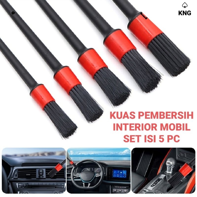 Jual Kuas Pembersih Interior Mobil Paket Isi 5 Picis Membersihkan Cela ...