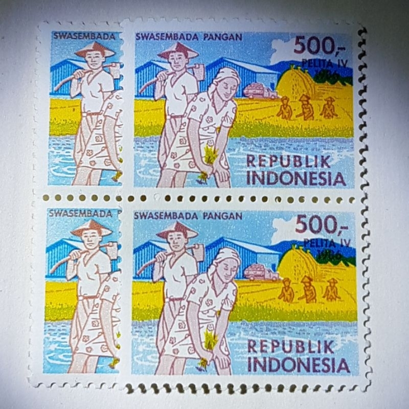 Jual PROMO!!! Perangko Pelita IV Swasembada Pangan Kondisi Baru Blom ...