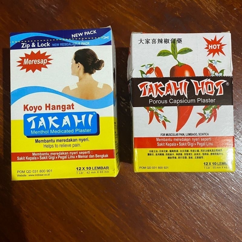 Jual Takahi koyo Hangat dan Hot box 12 sachet x 10 lembar | Shopee ...