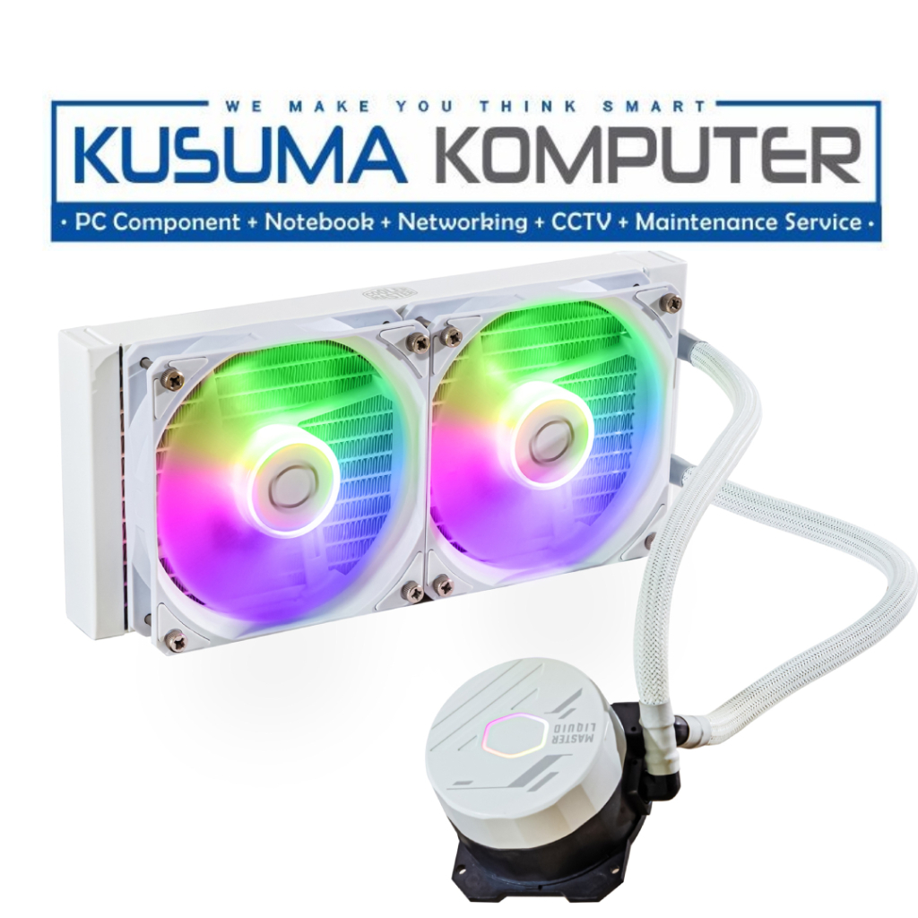 Jual Cooler Master MasterLiquid ML240L 240L Core ARGB White Liquid CPU ...