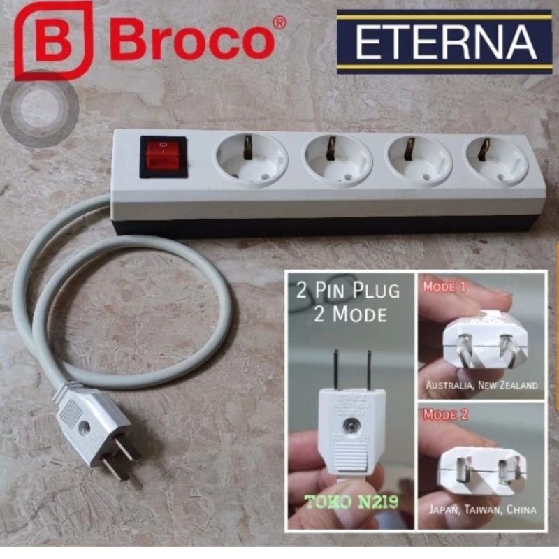 Jual AEBRAND Colokan Listrik Taiwan Jepang US Plug Adapter Over Steker ...