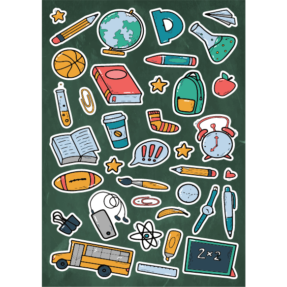 Jual Sticker School Sticker Sheet Sticker Unik Sticker Tempel Sticker ...