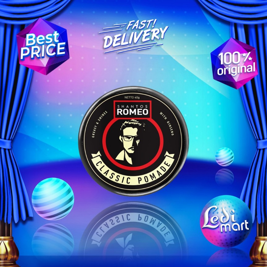 Jual Shantos Romeo Hair Classic Pomade 75gr | Styling Rambut | Pomed ...