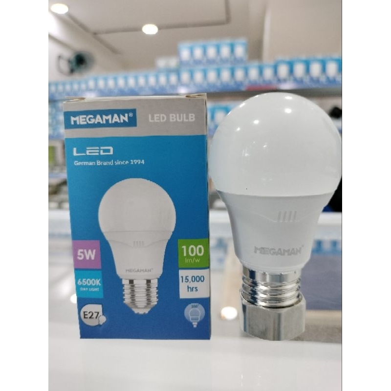 Jual Lampu LED Bohlam/A bulb/ 5W Cahaya Putih - MEGAMAN | Shopee Indonesia