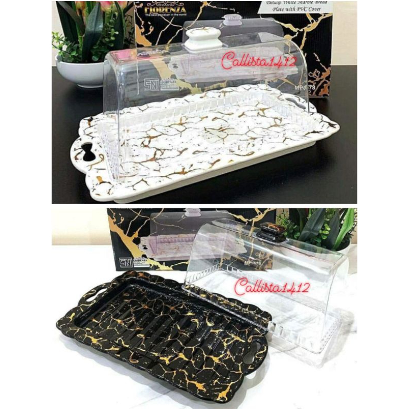 Jual Wadah Roti / Kue Keramik Marble Fiorenza & Vicenza ORIGINAL ...