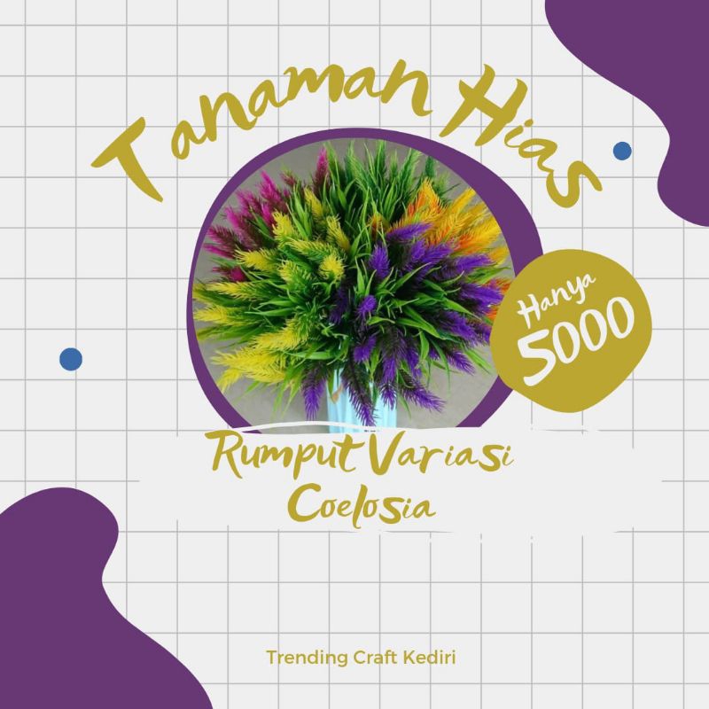 Jual Rumput bunga variasi -Tanaman hias plastik | Shopee Indonesia
