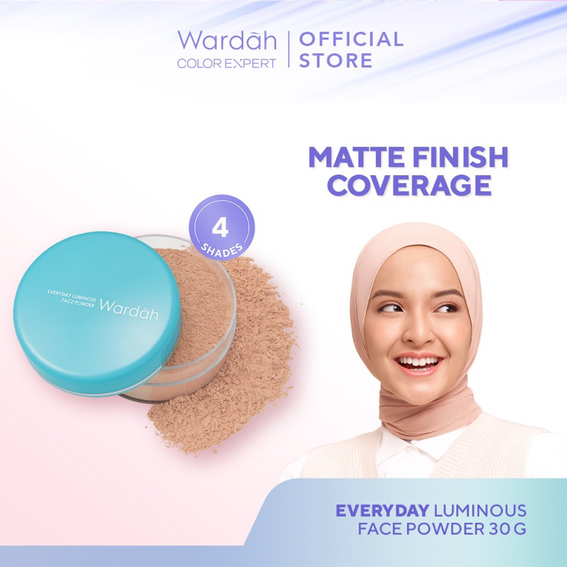 Jual Bedak wardah tabur everyday luminous face powder 30g | Shopee ...
